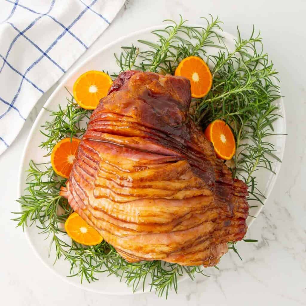 Glazed Spiral Ham | The Blond Cook