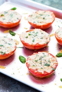 Baked Parmesan Tomatoes | The Blond Cook