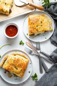 Philly Cheese Steak Calzones | The Blond Cook